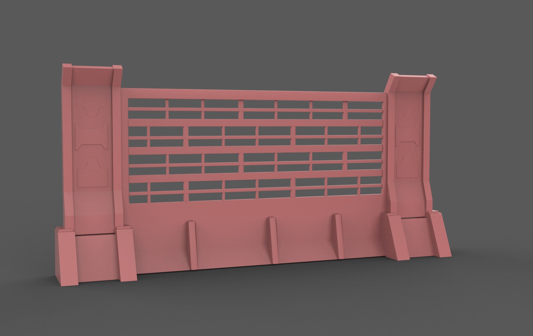 3D Perimeter Fence 3D Model - TurboSquid 2350160