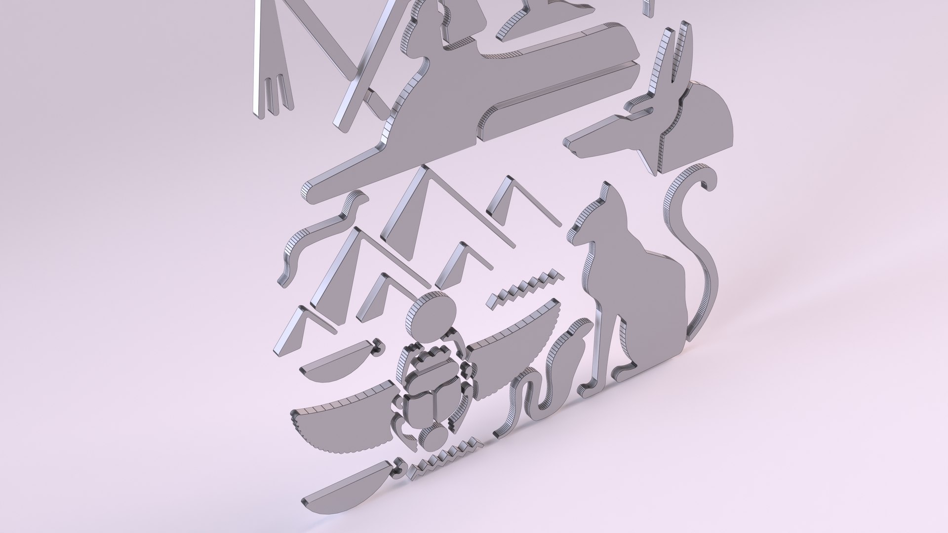 Egyptian Symbols - 018 Model - TurboSquid 2233380