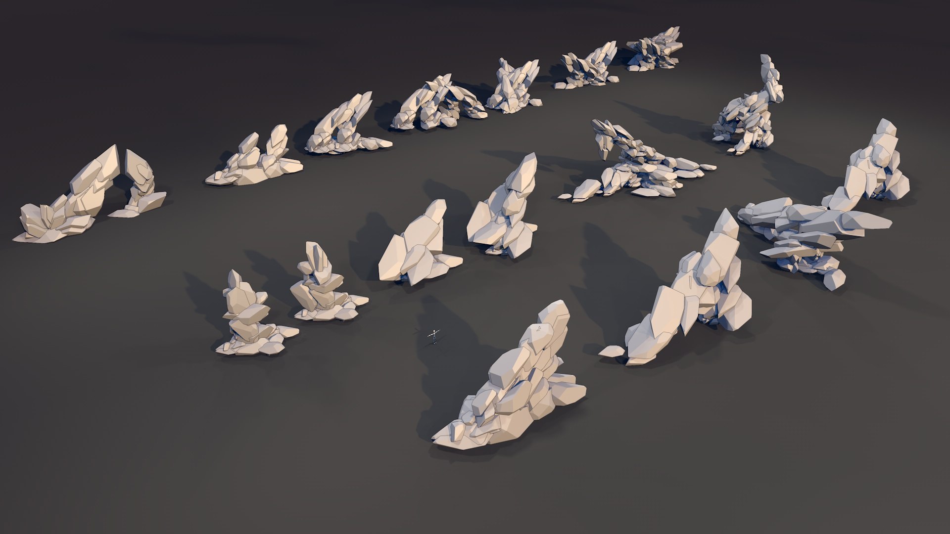 3D Rock Stone V3 Low Poly Model - TurboSquid 2151515