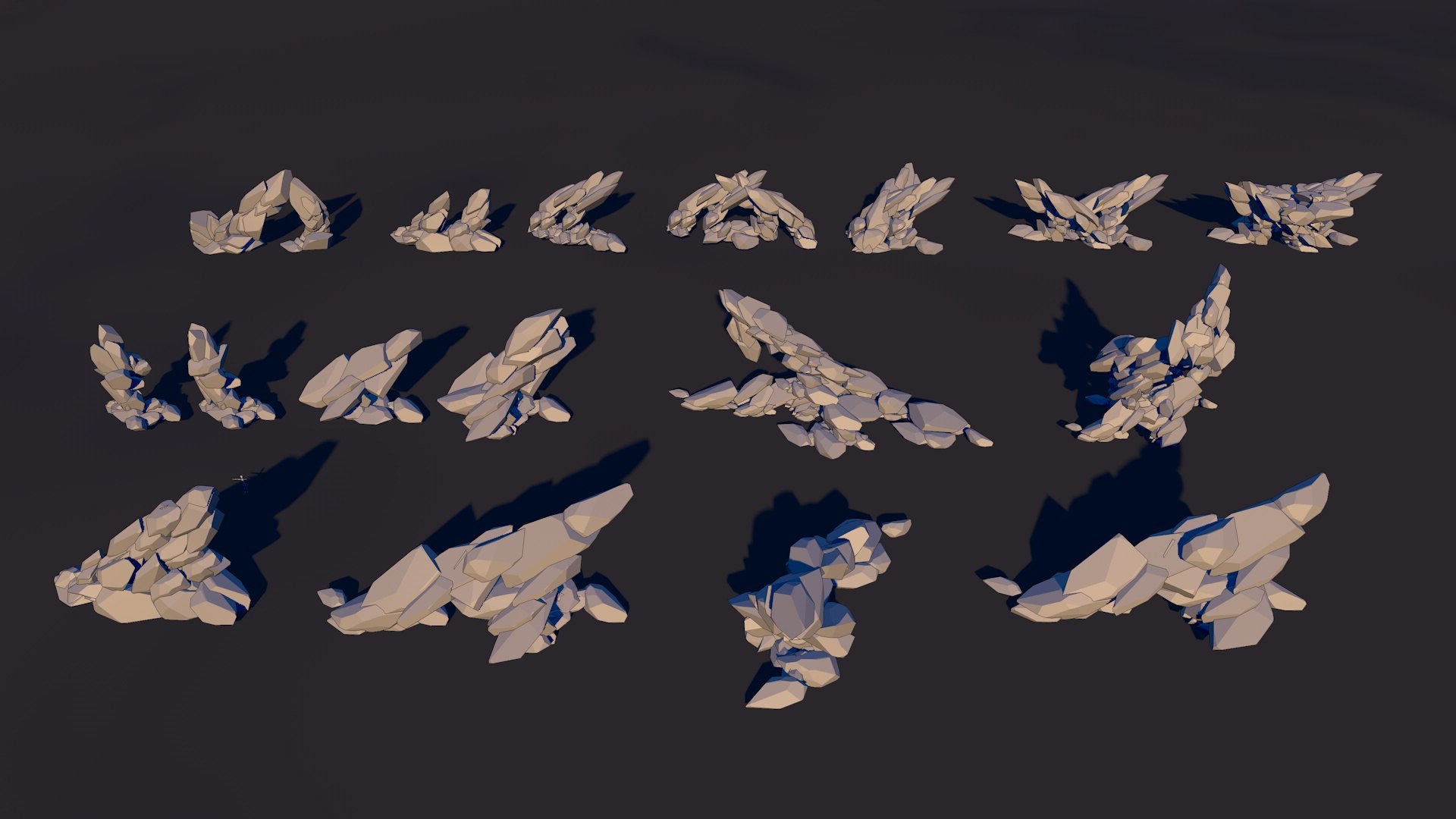 3D Rock Stone V3 Low Poly Model - TurboSquid 2151515