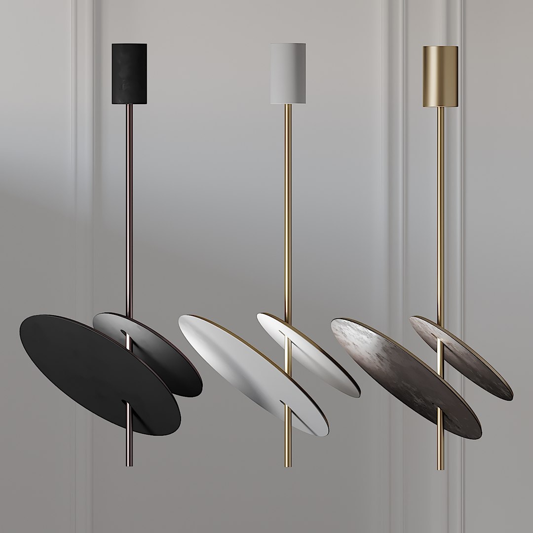 3D ceiling lights lua 2c - TurboSquid 1556457