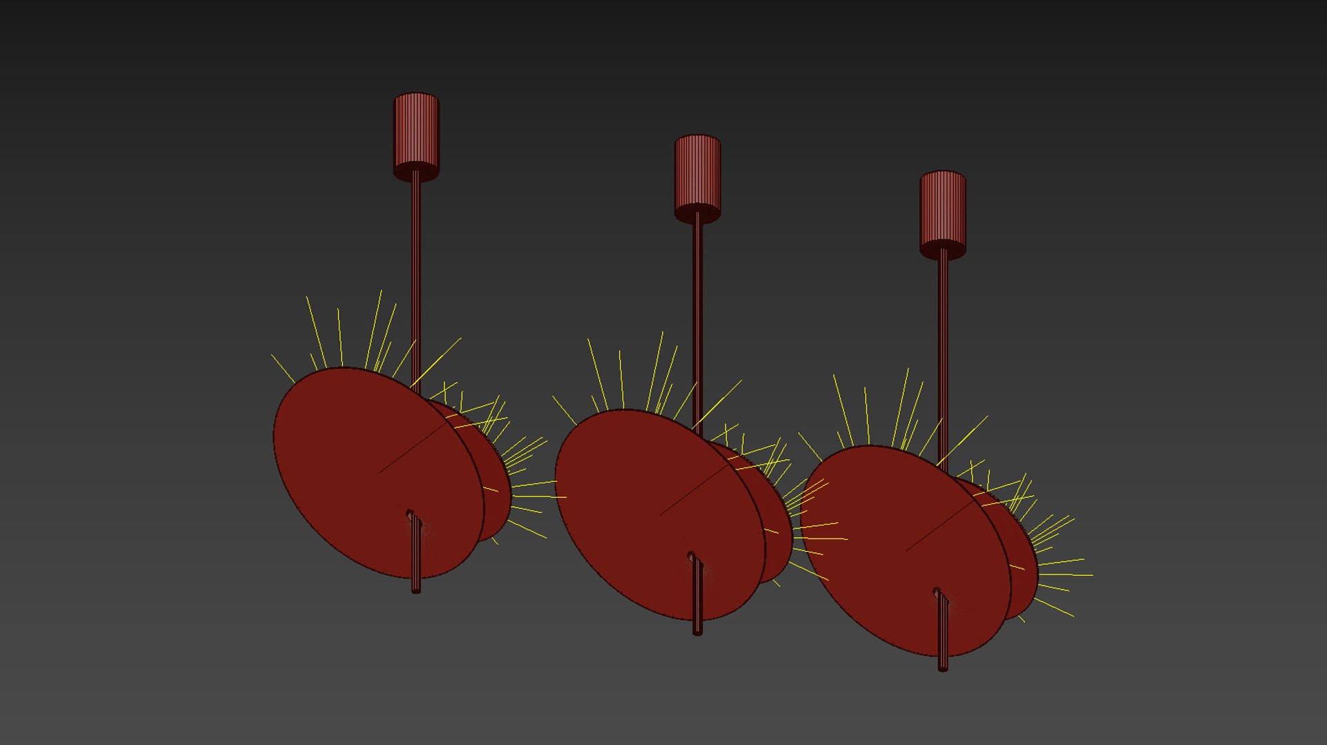 3D ceiling lights lua 2c - TurboSquid 1556457