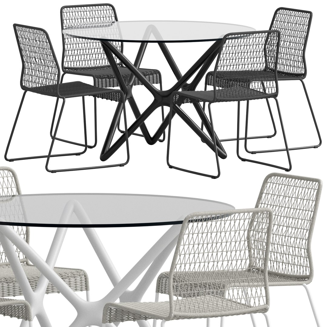 3D Globewest Granada Chair And Triple X Table - TurboSquid 1961042