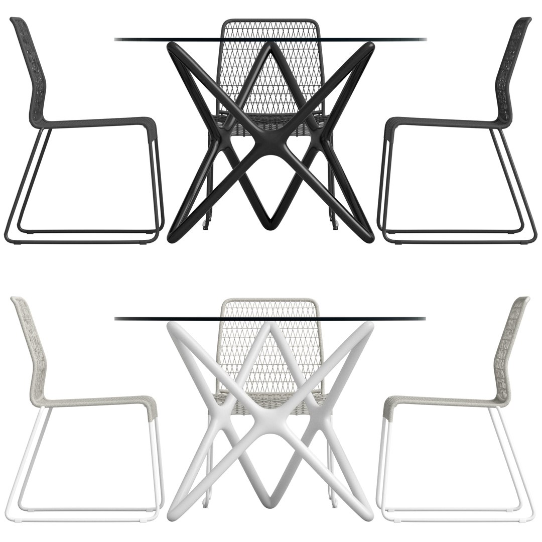 3D Globewest Granada Chair And Triple X Table - TurboSquid 1961042