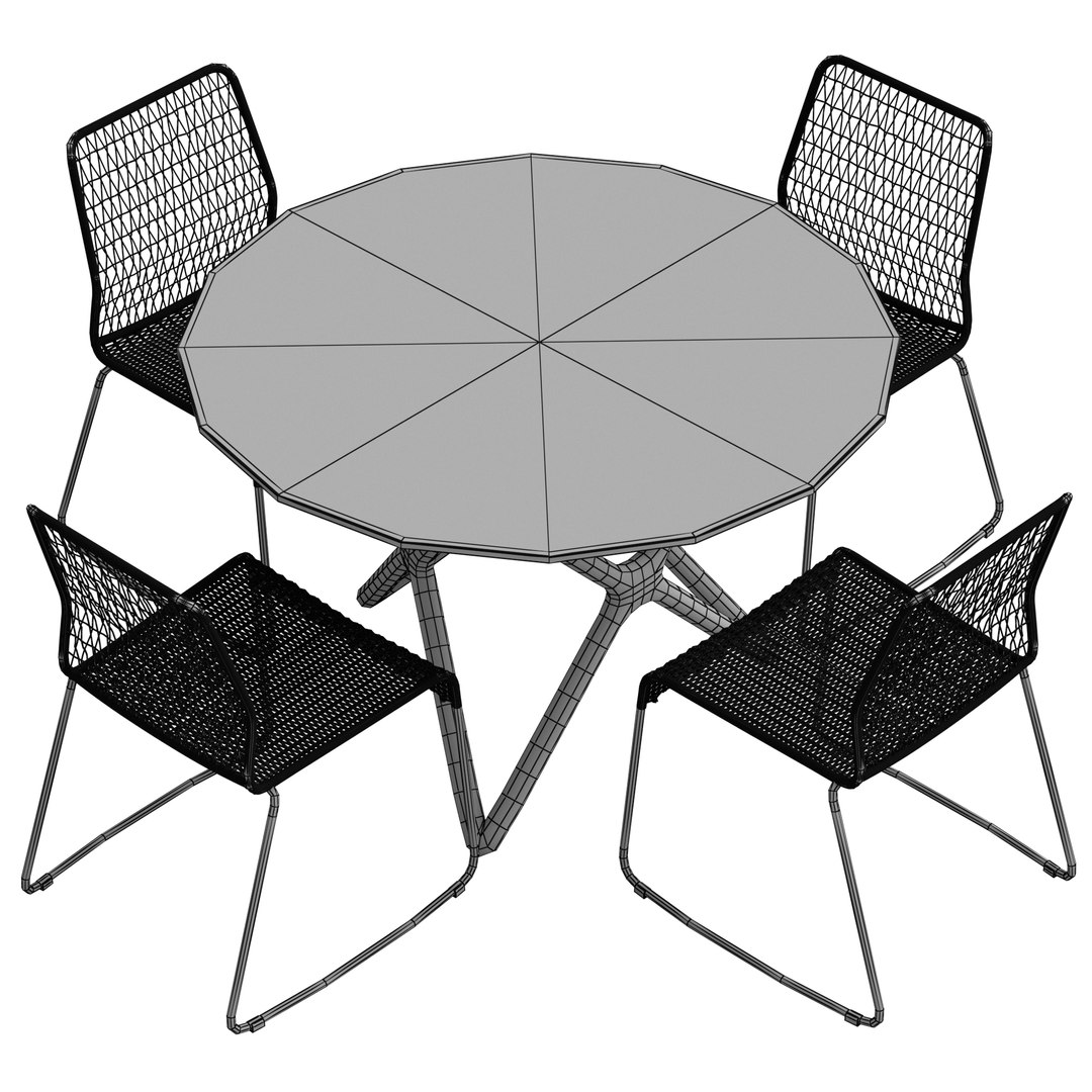 3D Globewest Granada Chair And Triple X Table - TurboSquid 1961042