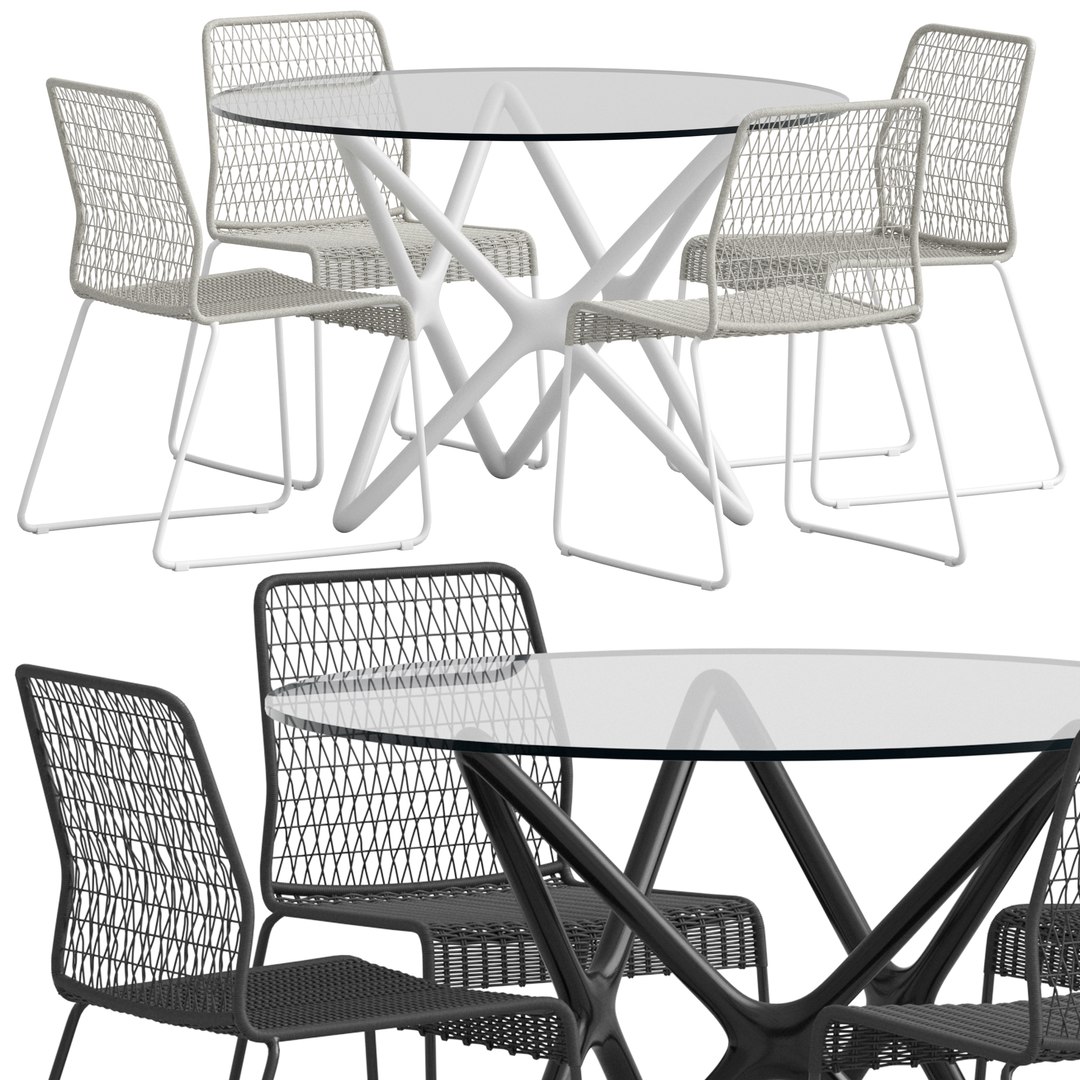 3D Globewest Granada Chair And Triple X Table - TurboSquid 1961042
