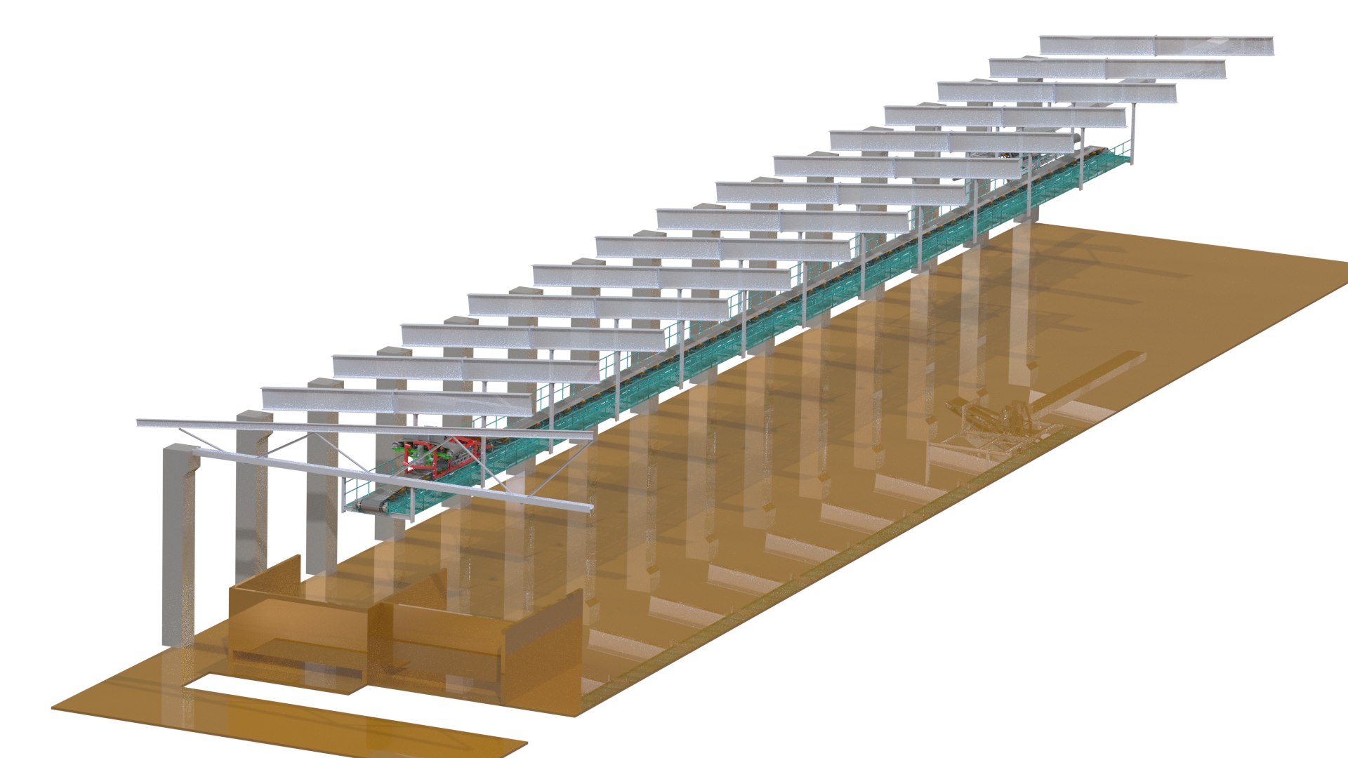 3D Model Wood Chip Conveyor - TurboSquid 1525703