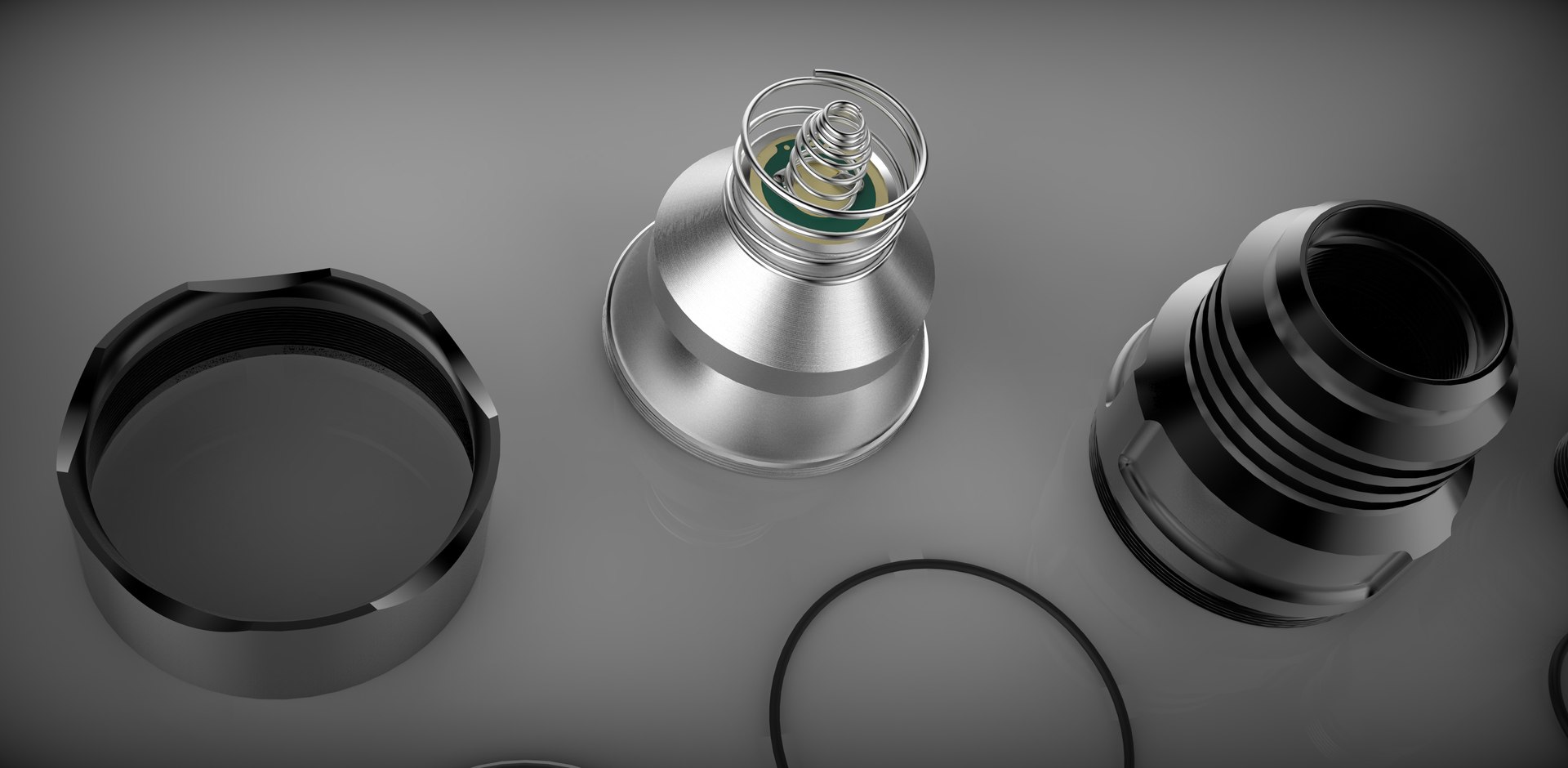 Cree Skyray Flashlight 3d Model