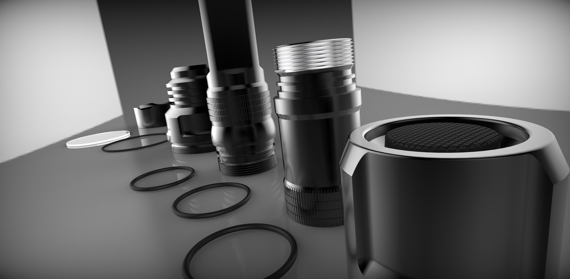 Cree Skyray Flashlight 3d Model