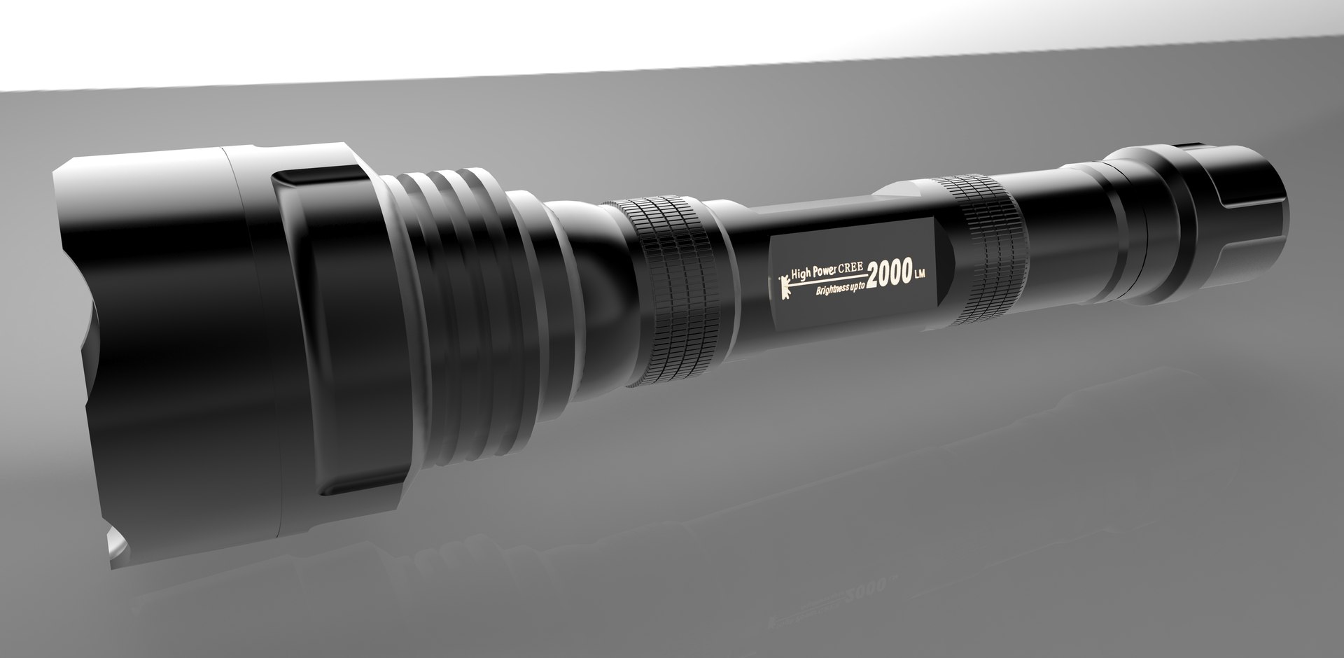 Cree Skyray Flashlight 3d Model