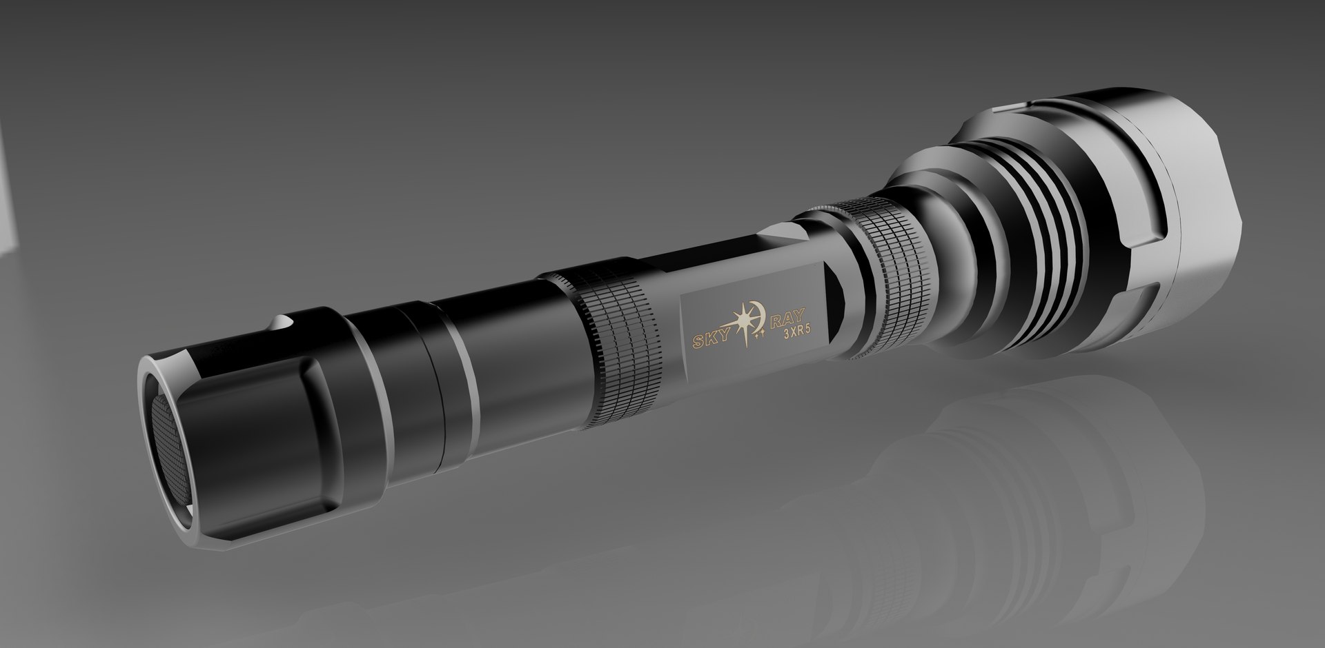 Cree Skyray Flashlight 3d Model