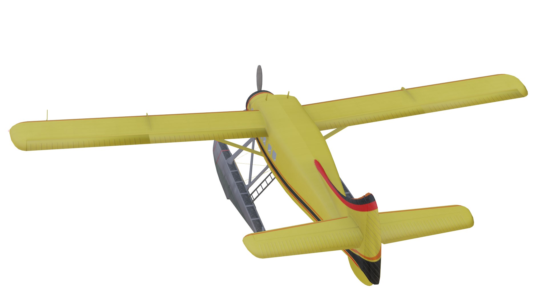 DE Havilland Canada Dhc 3 Otter With Floats 3D Model - TurboSquid 2351137