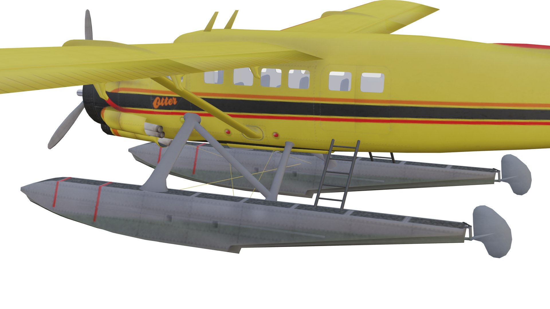 DE Havilland Canada Dhc 3 Otter With Floats 3D Model - TurboSquid 2351137