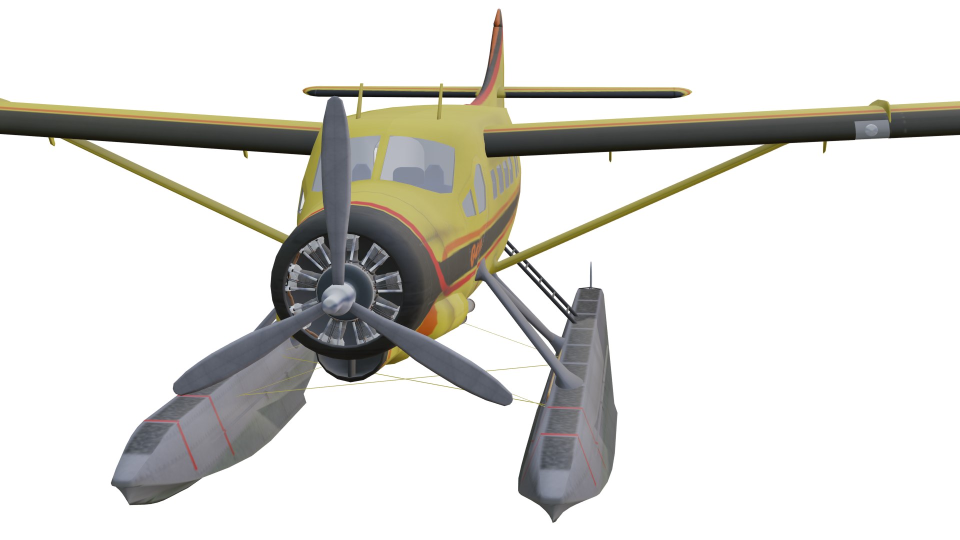 DE Havilland Canada Dhc 3 Otter With Floats 3D Model - TurboSquid 2351137