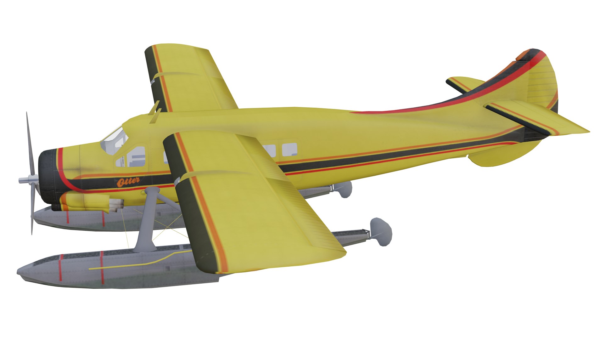 DE Havilland Canada Dhc 3 Otter With Floats 3D Model - TurboSquid 2351137