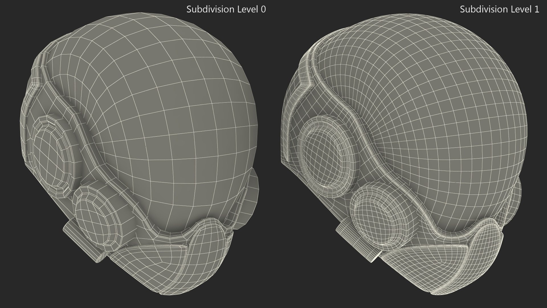 3D Model Futuristic Combat Helmet - TurboSquid 2128836