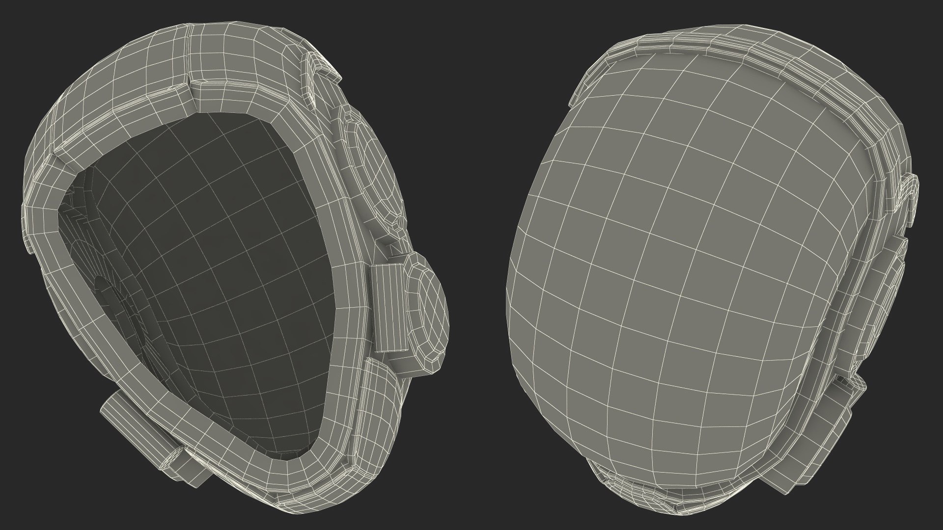 3D Model Futuristic Combat Helmet - TurboSquid 2128836