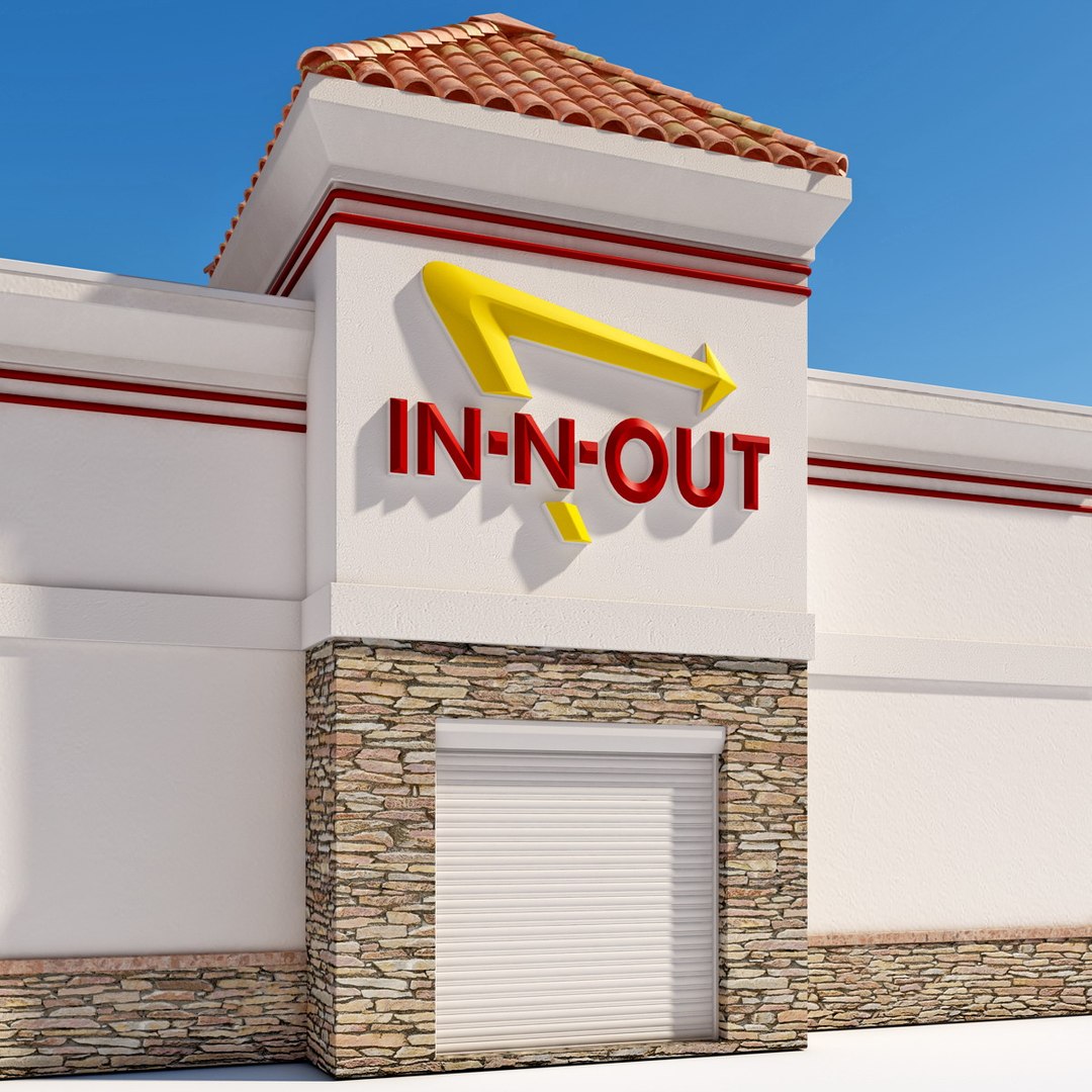3dsmax in-n-out burger restaurant house