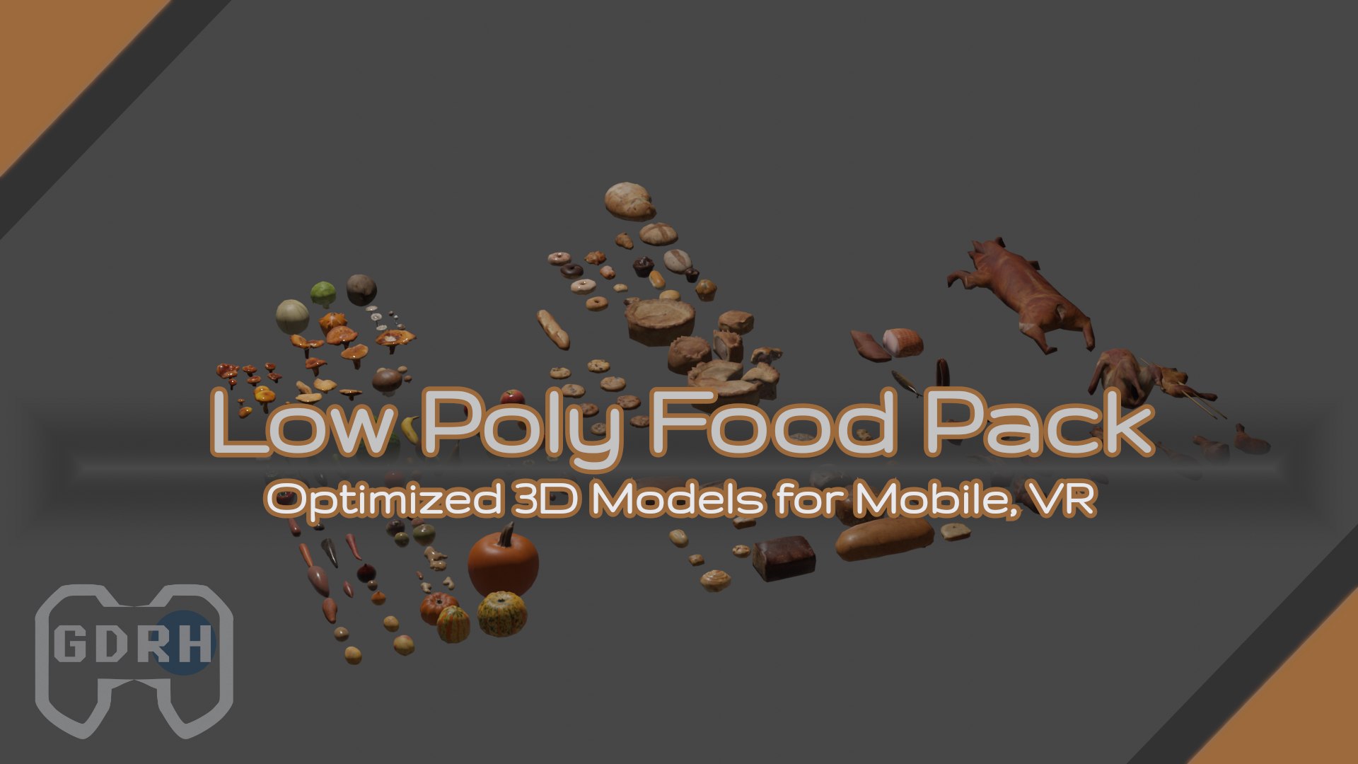 Low Poly Food Pack - TurboSquid 2397289