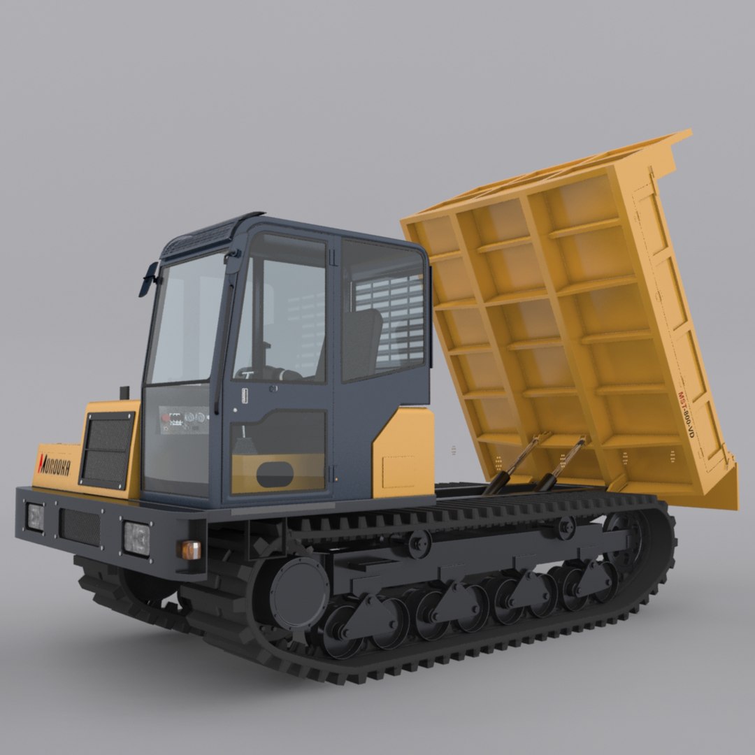 Max Rigged Tracks Morooka