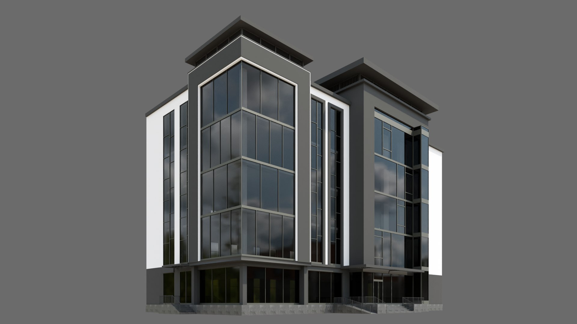 Office Building 3D Model - TurboSquid 2029025