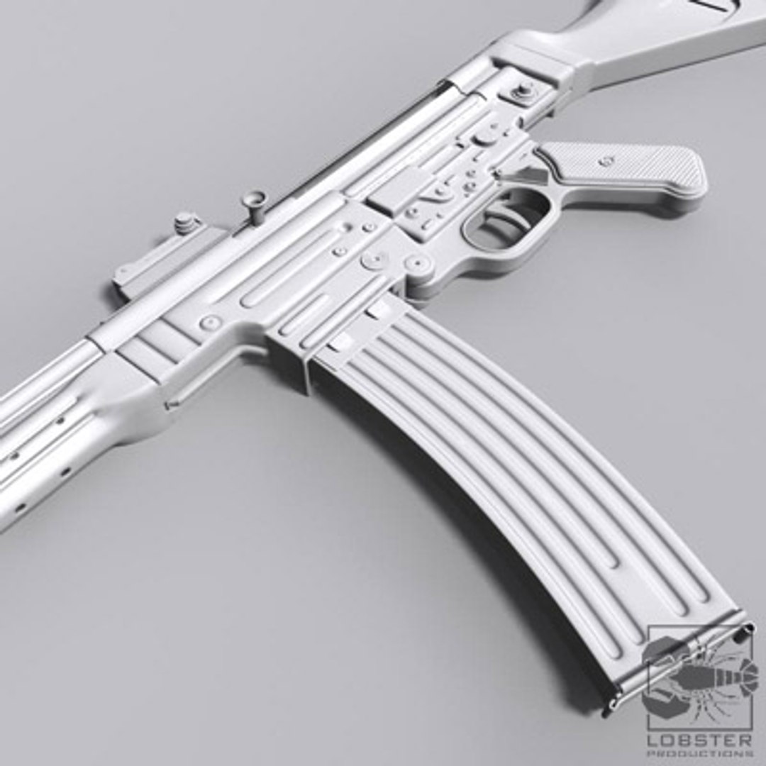 3d wwii stg44 assault rifle