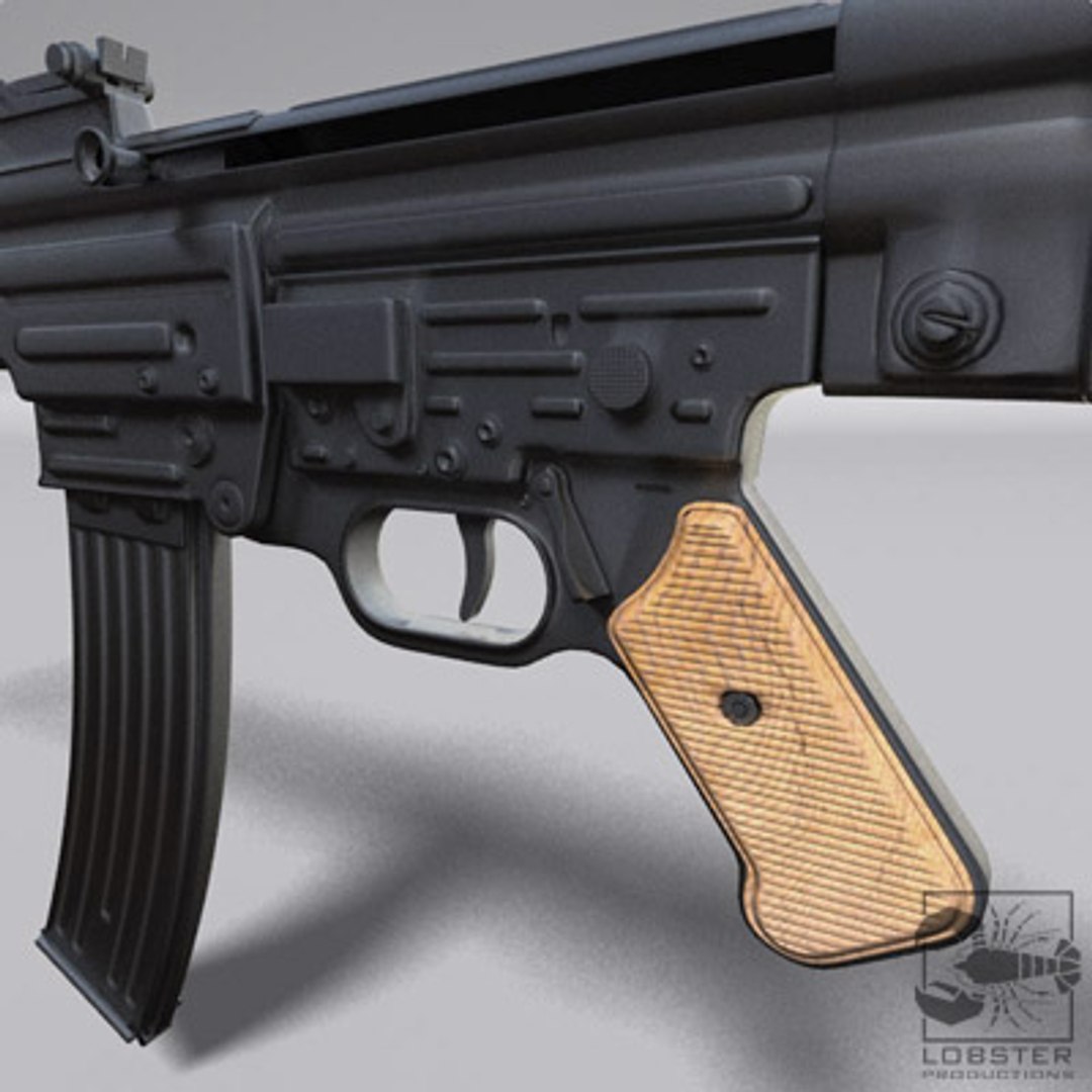 3d wwii stg44 assault rifle