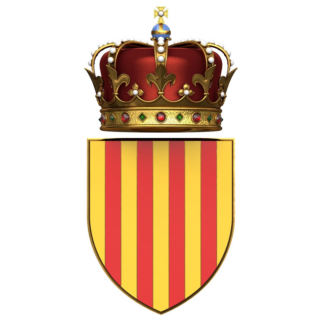 Coat arms catalonia 3D - TurboSquid 1221594