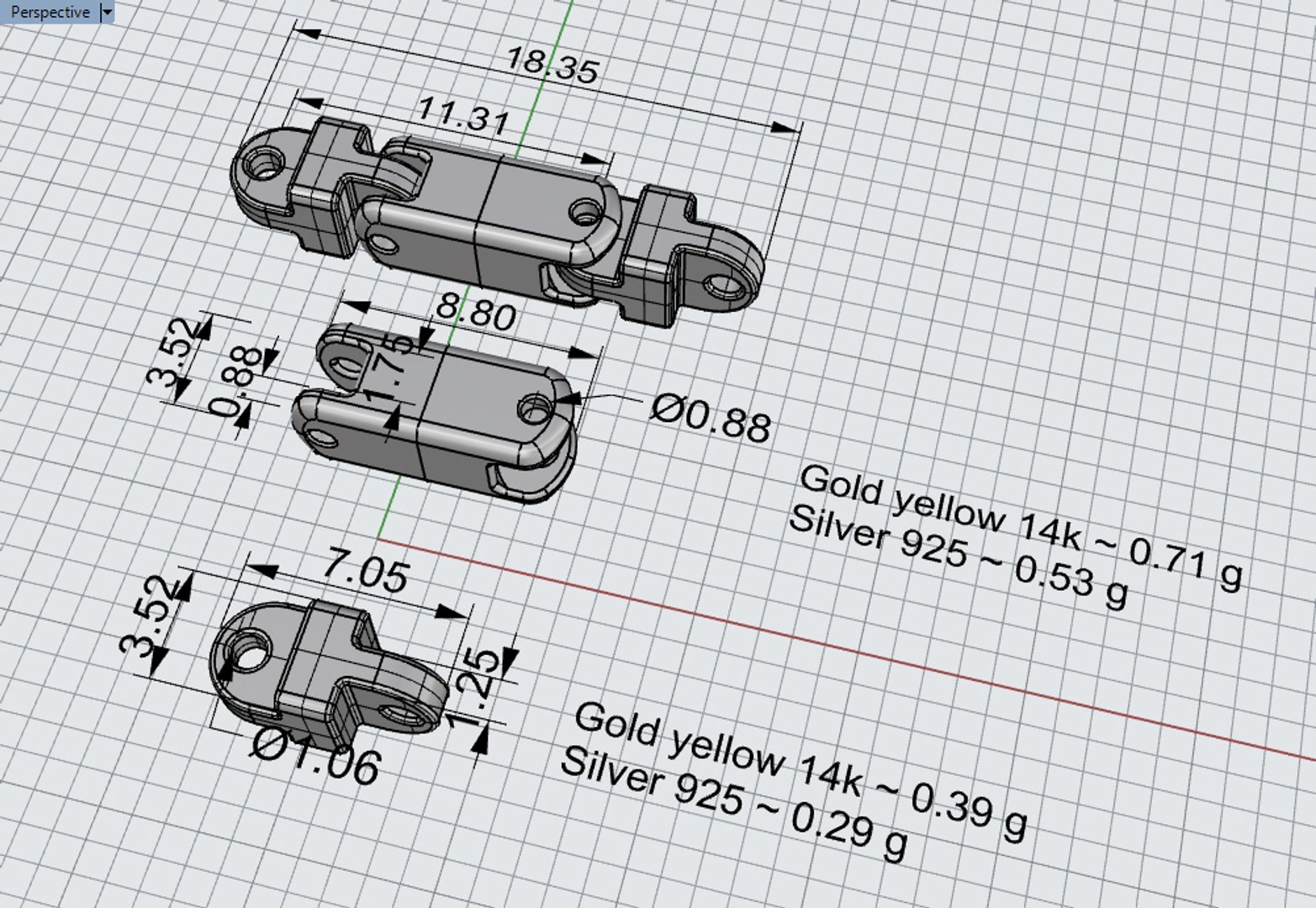 Baraka Printable Chain Link 3D Model - TurboSquid 1381992