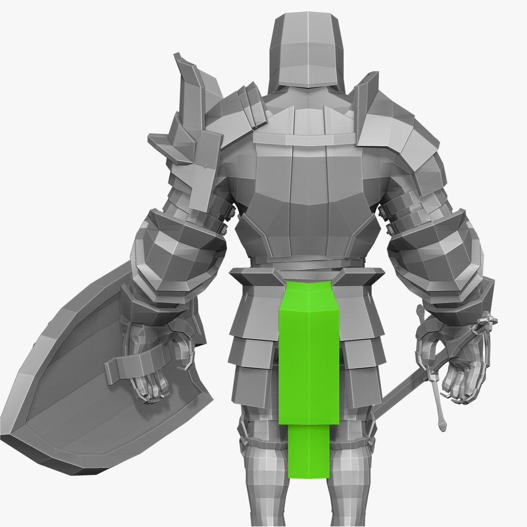 3d Base Mesh Knight Series Model