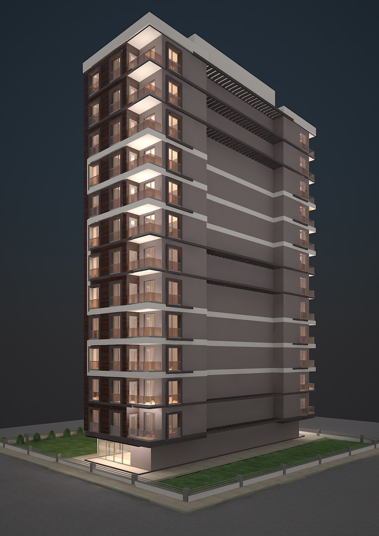 Modern Apartment 12 3D Model - TurboSquid 1223280