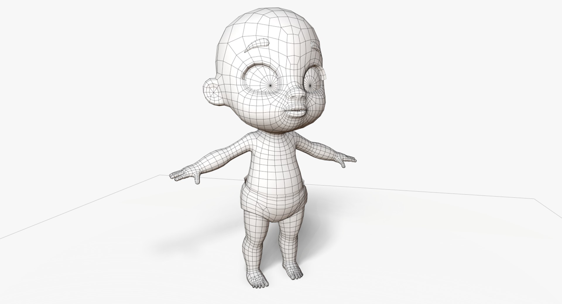 Cartoon Baby Model - TurboSquid 1416527