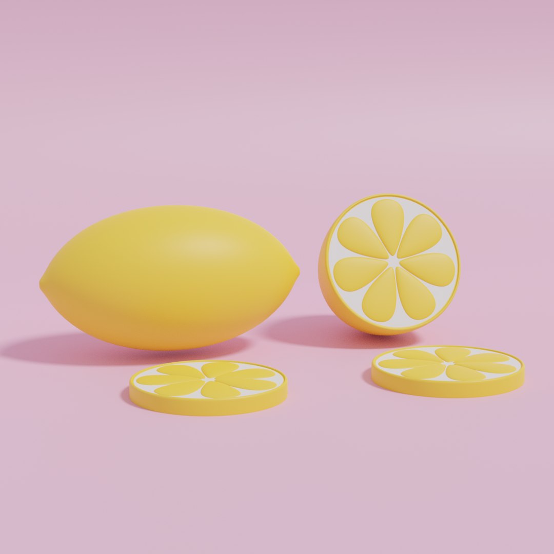 Cartoon Cute Fruit Lemon 3D - TurboSquid 1906955