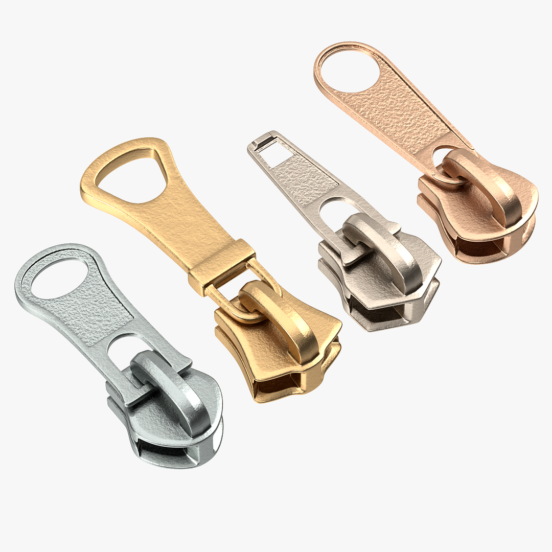 3D zipper sliders - TurboSquid 1245478