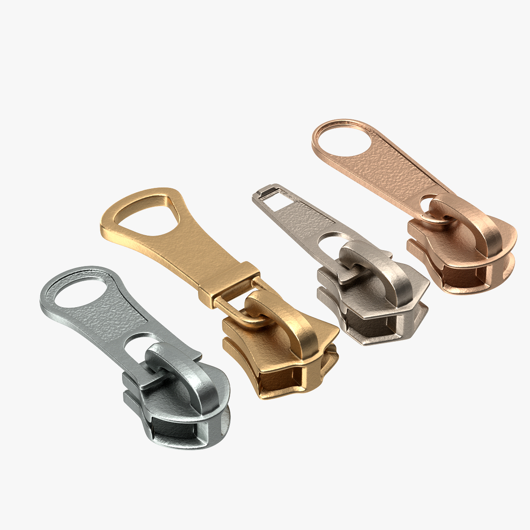 3D Zipper Sliders - TurboSquid 1245478