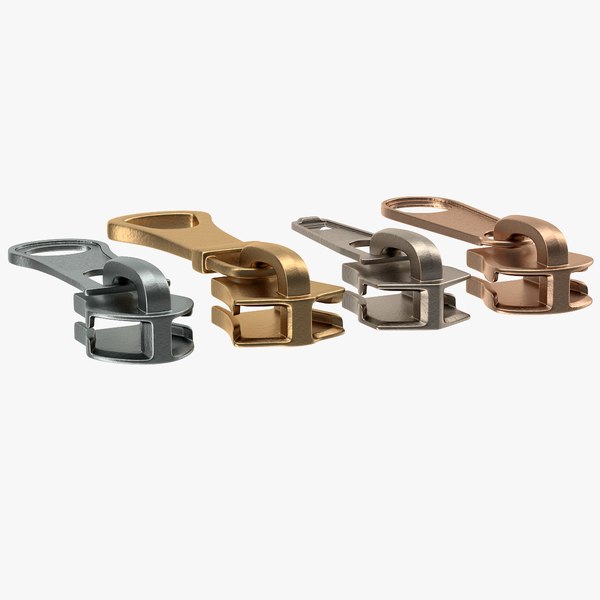 3D zipper sliders - TurboSquid 1245478