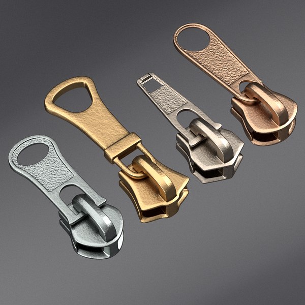 3D zipper sliders - TurboSquid 1245478
