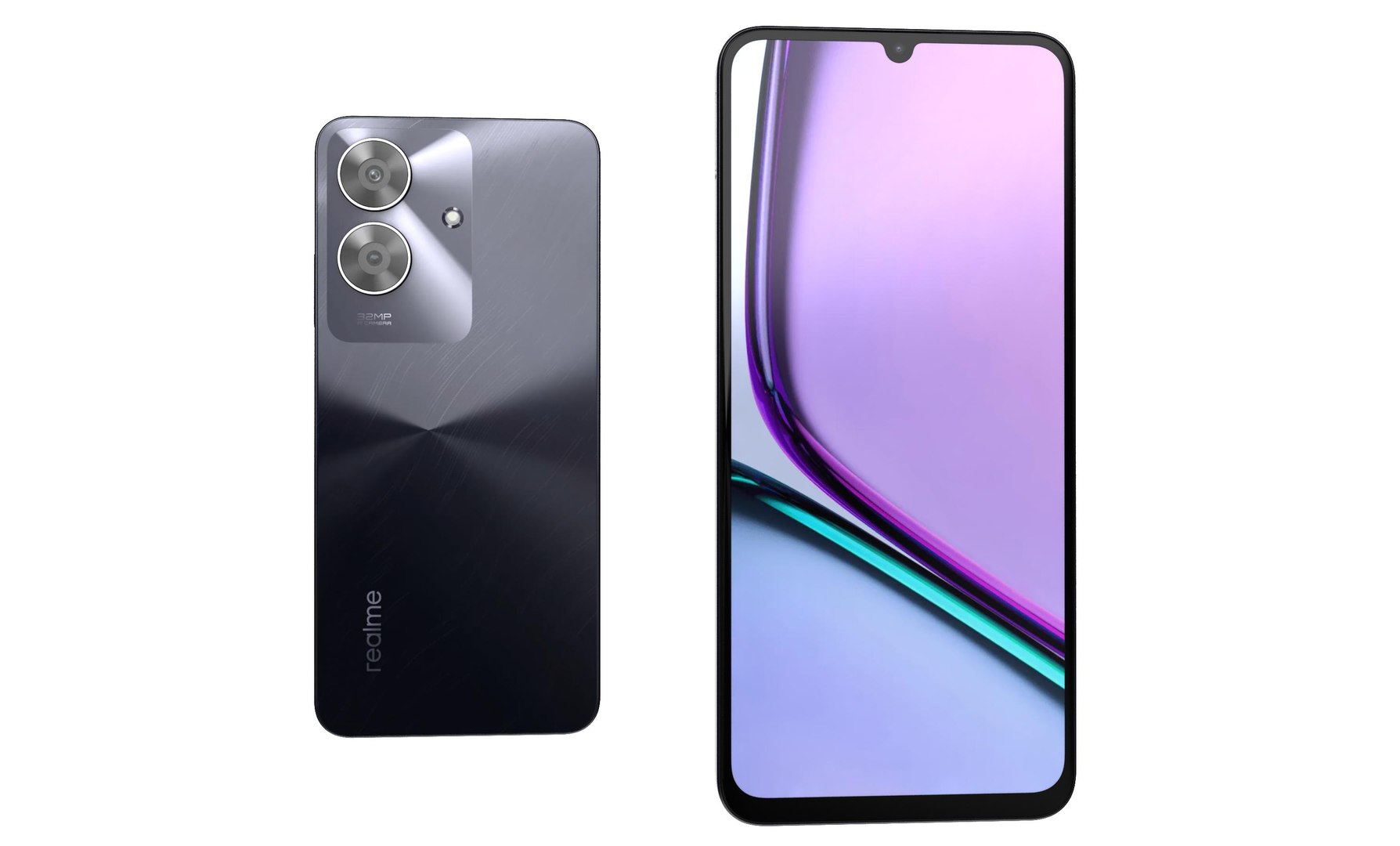Realme Narzo N61 Marble Black Model - TurboSquid 2261743