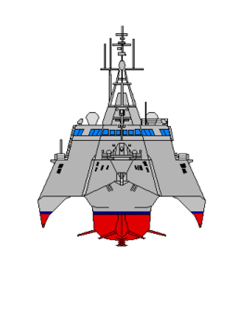 Trimaran Military Ship 3ds