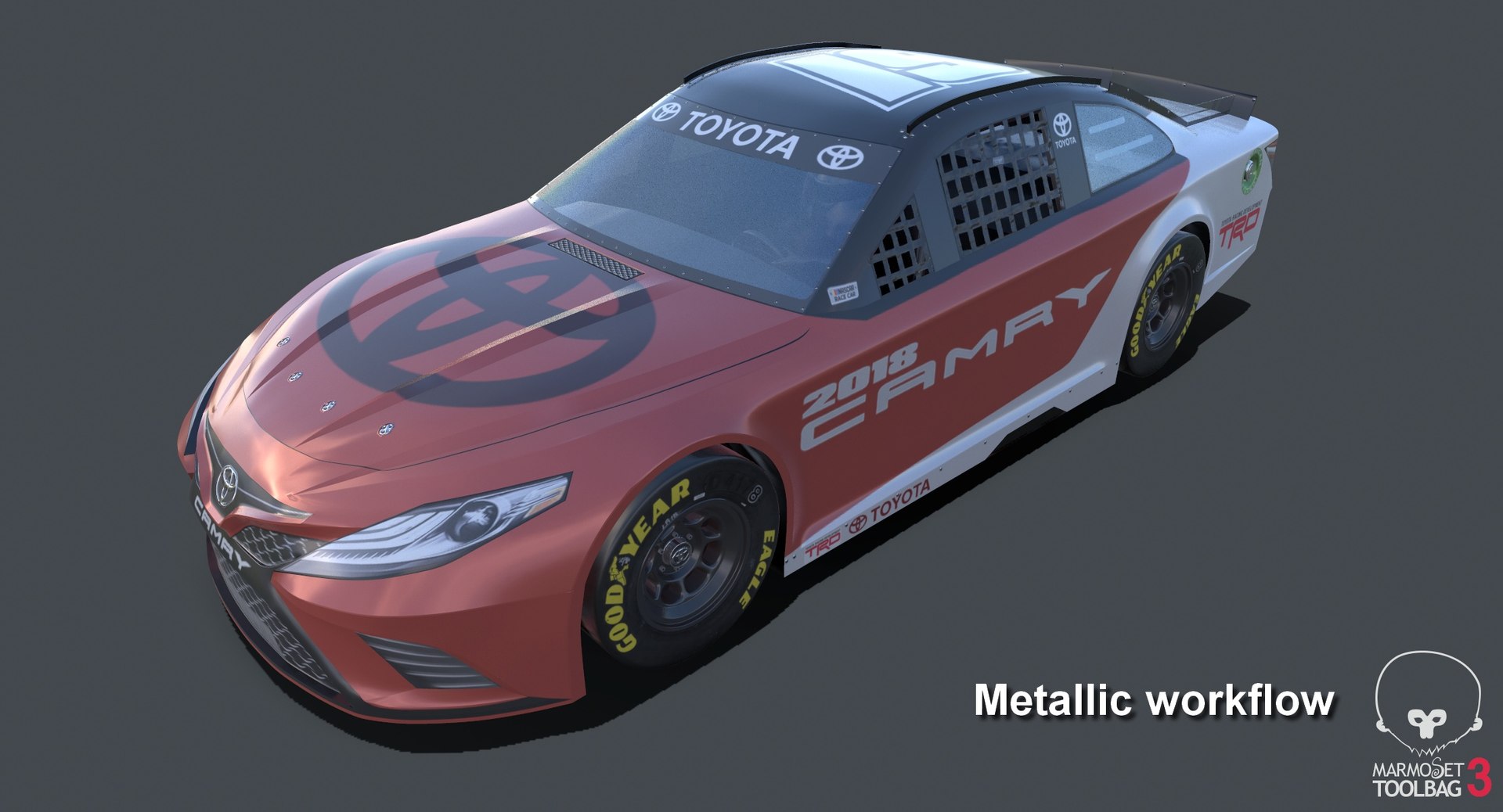 Generic Toyota Camry Nascar 3D Model - TurboSquid 1245106