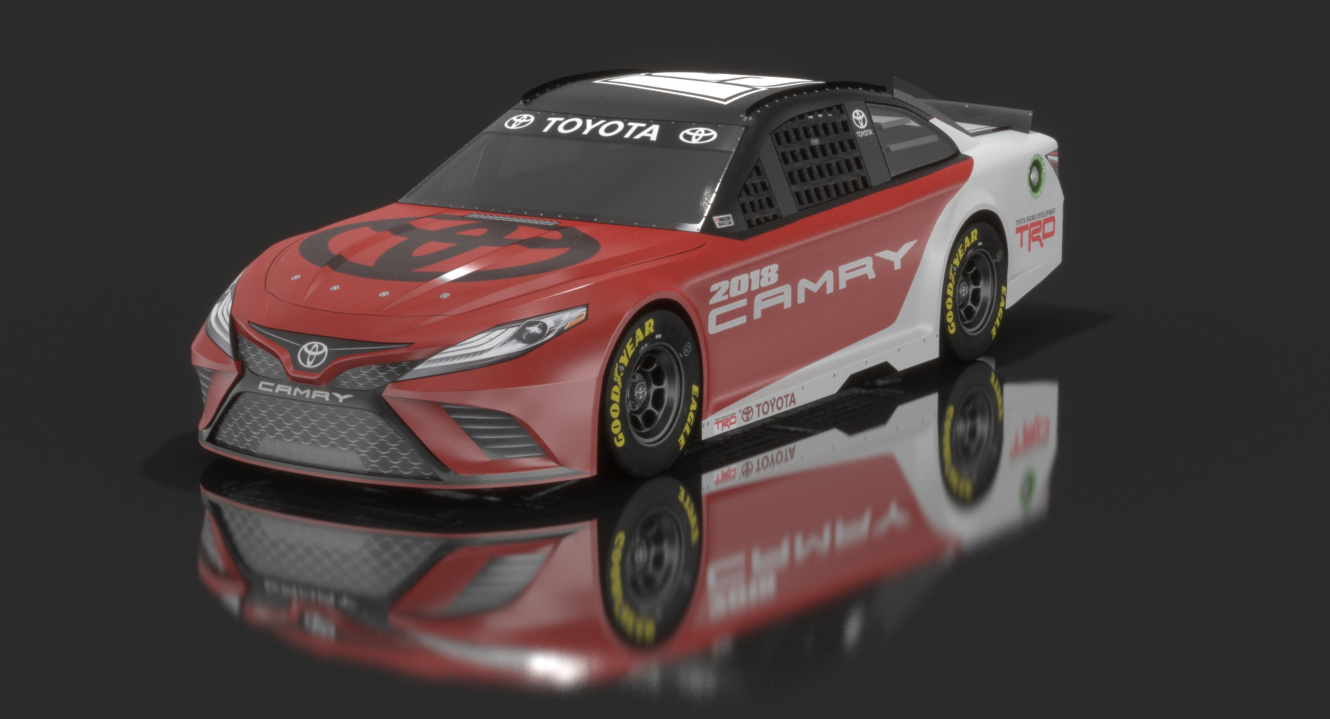 Generic Toyota Camry Nascar 3D Model - TurboSquid 1245106