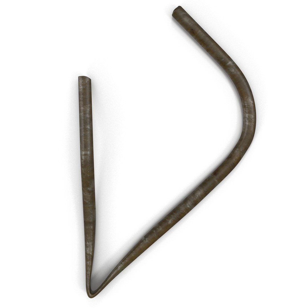 Broken Iron Pipe 9 3d Model