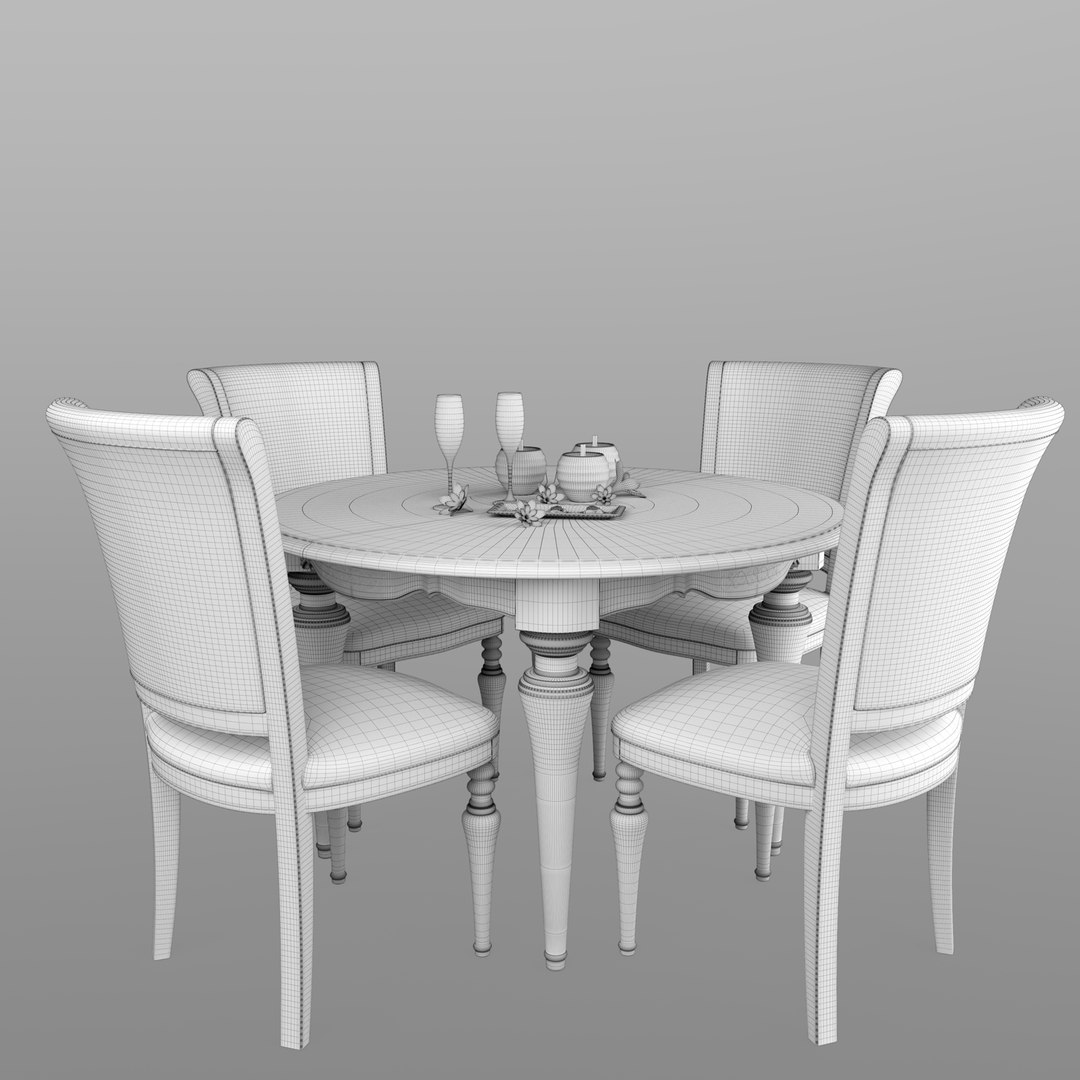 3D model table chairs - TurboSquid 1252128