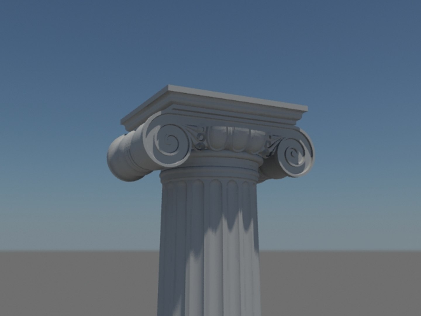 3d Max Ionic Column