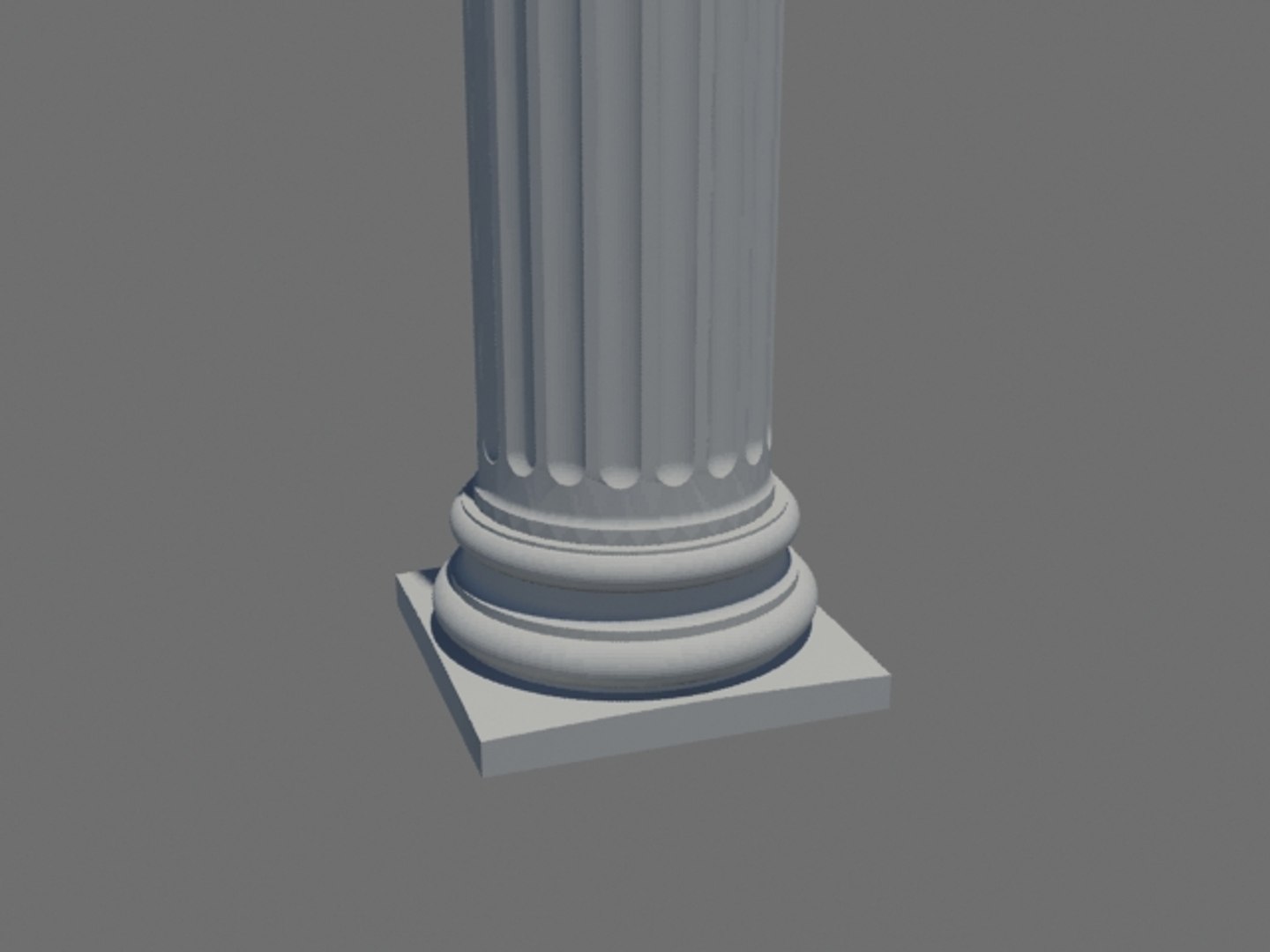 3d Max Ionic Column