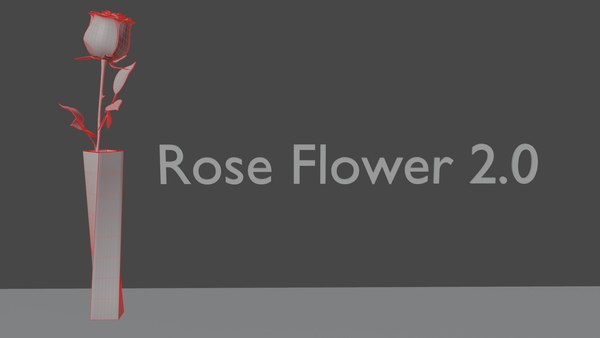 3D The rose flower 2 - TurboSquid 1817662