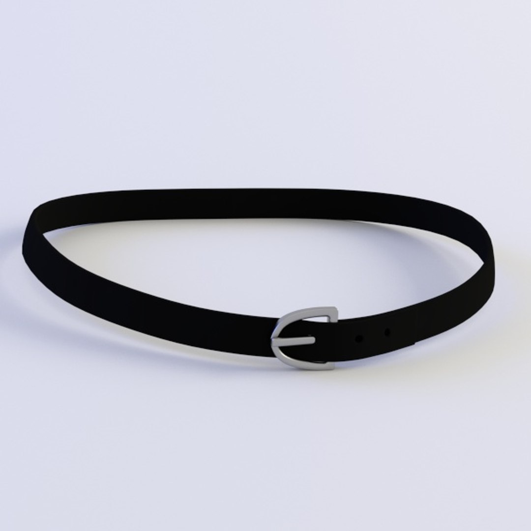 3d model pants belt