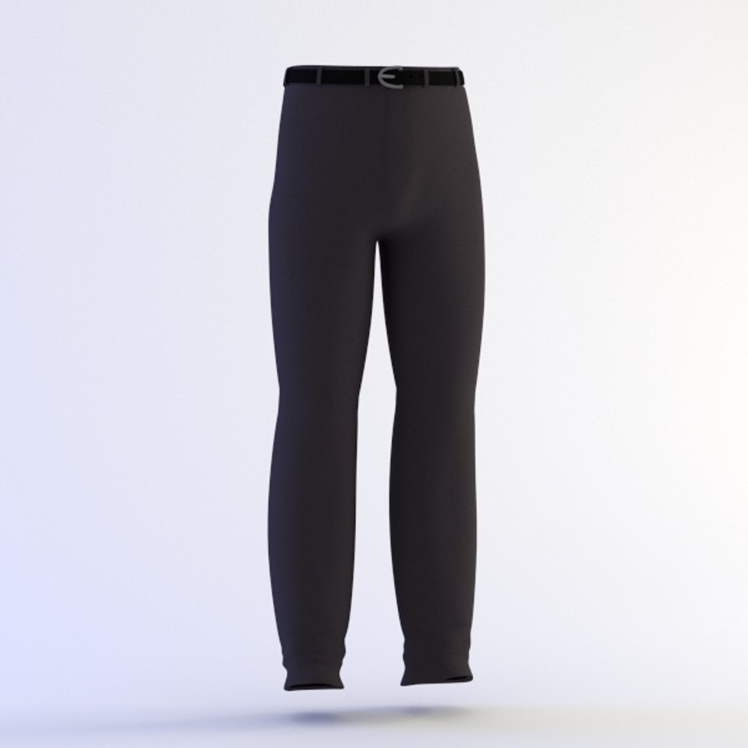 3d model pants belt