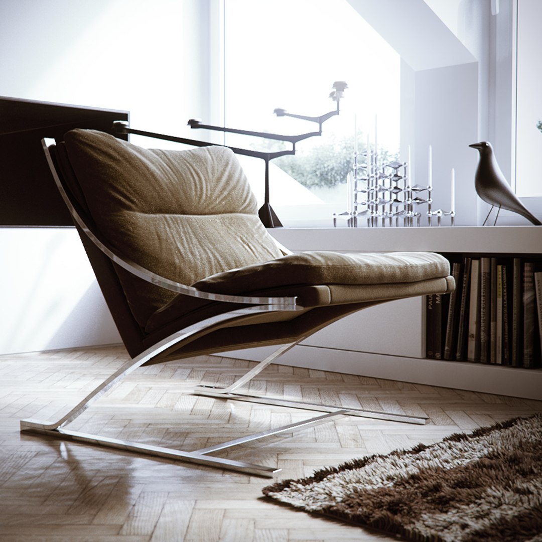 Photorealistic Zeta Chair 3d Model