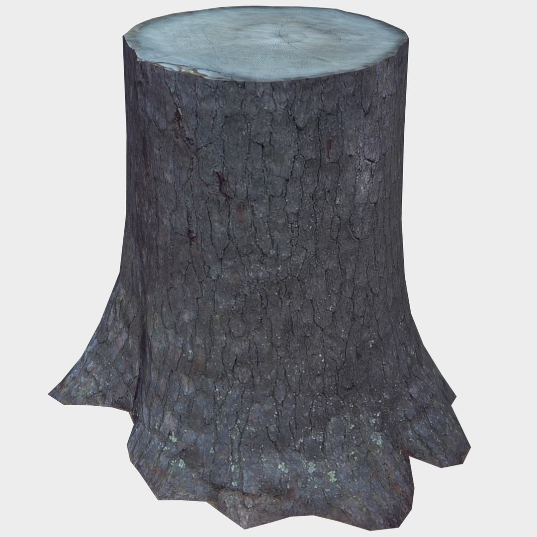 3D tree stump model - TurboSquid 1290086